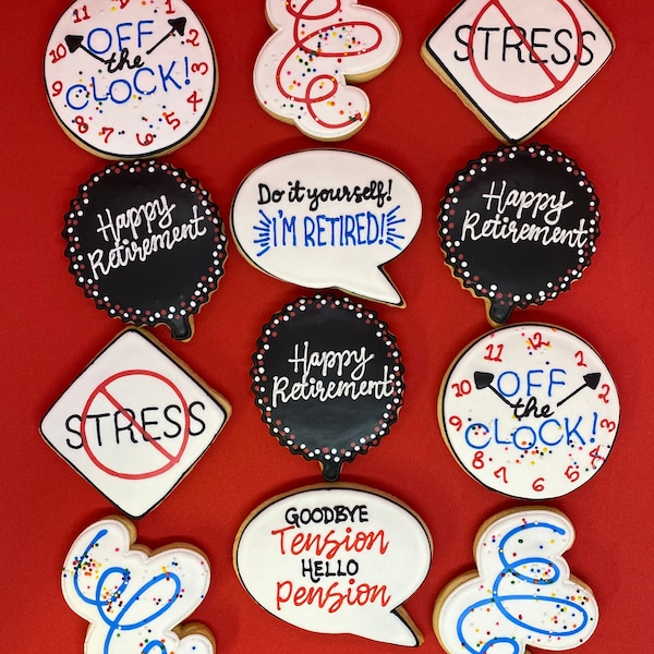 Retirement Cookies - Etsy