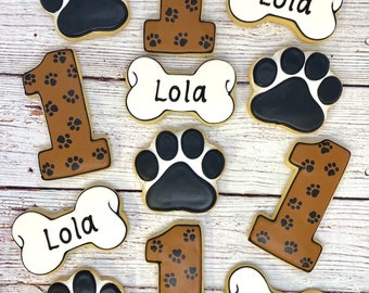 Dog Paw Cookies - Etsy
