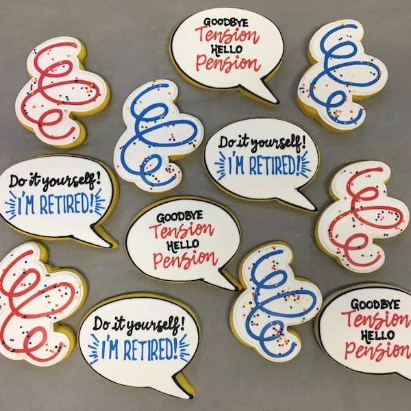 Retirement Cookies - Etsy