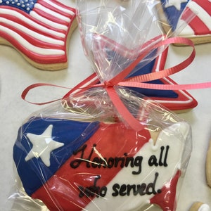 Veterans Day Cookies, Great Veterans Day Party Favors, Patriotic ...