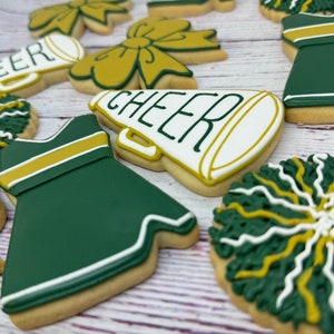 Cheerleading Party Favor Cookies, Cheer Competition Gift, Congrats Gift ...