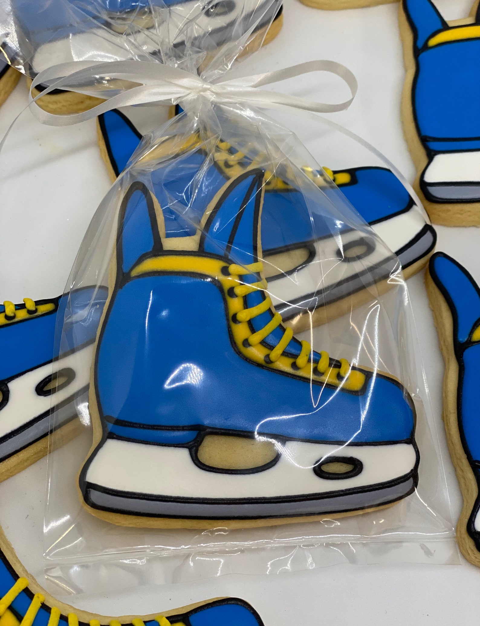 Hockey Skate Party Favors, Ice Skate Cookies for Hockey Banquets, Skate ...