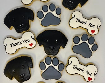 Dog Paw Cookies - Etsy