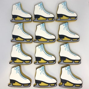 Ice Skate Cookie Favors for Birthdays, Ice Skate Cookies for Banquets ...