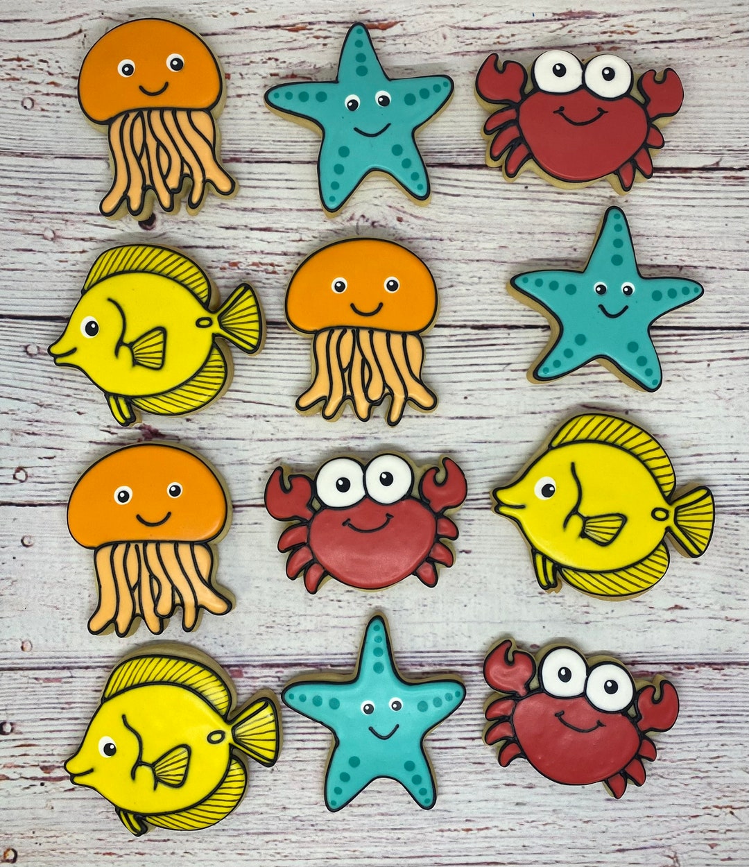 Sea Creature Party Favors, Ocean Party Favors, Starfish Cookies, Crab ...
