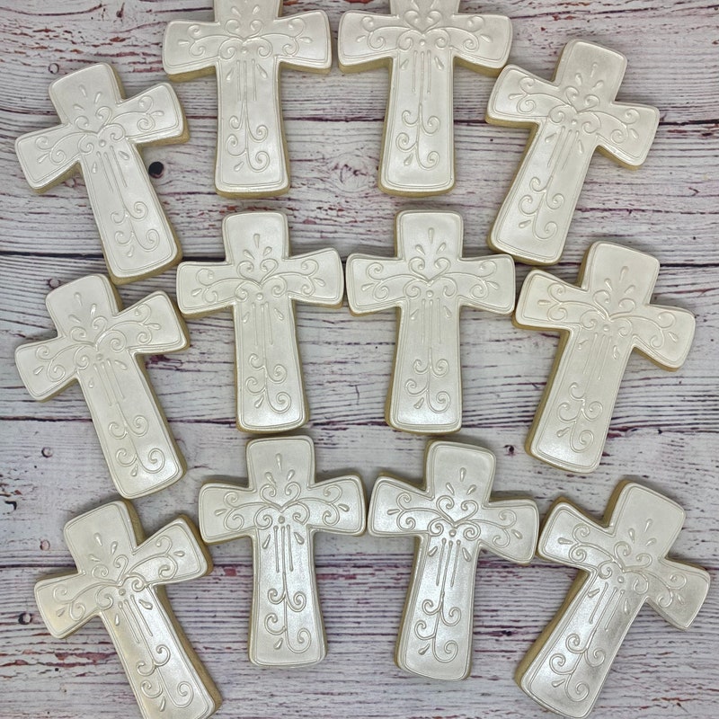 Cross Sugar Cookies - Etsy