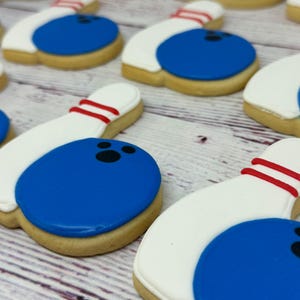 Bowling Theme Party Favors, Bowling Pin Cookies, Bowling Ball Cookies ...