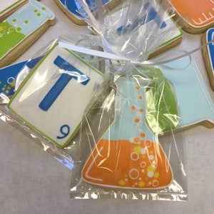 Science Theme Birthday Cookies,mad Scientist Party Favors, Birthday ...