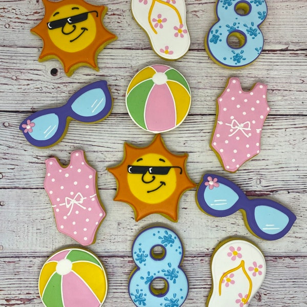 Beach Theme Cookies - Etsy