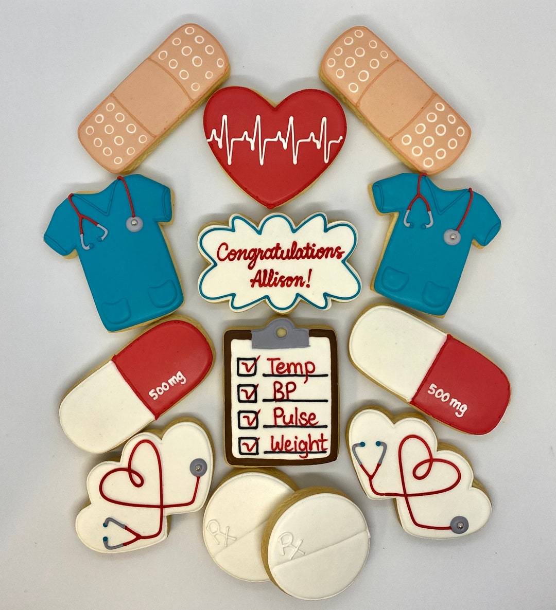 Nurse Graduation Gift RN Cookies Medical Cookies Nurse - Etsy