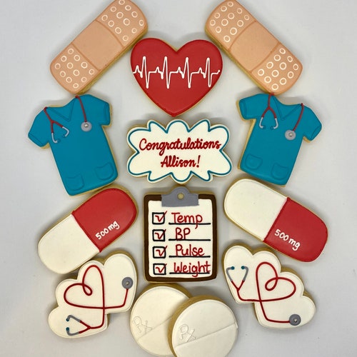 Nurse Graduation Cookies - Etsy