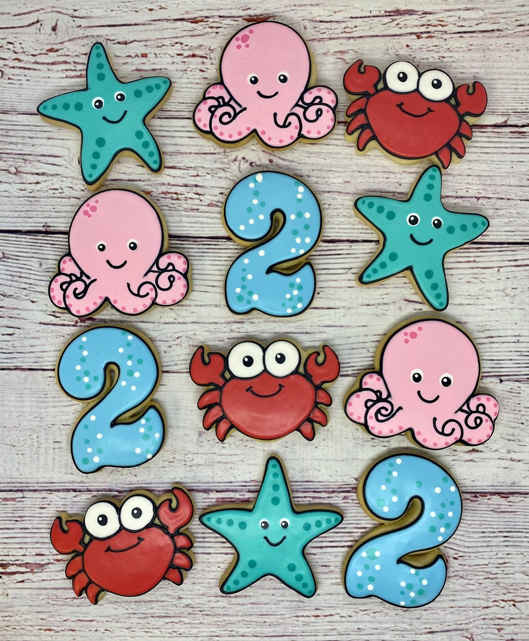 Sea Creature Party Favors, Ocean Party Favors, Starfish Cookies, Crab ...