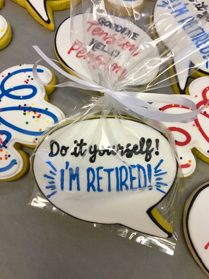 Retirement Party Favors Retirement Cookies Retirement Gift | Etsy
