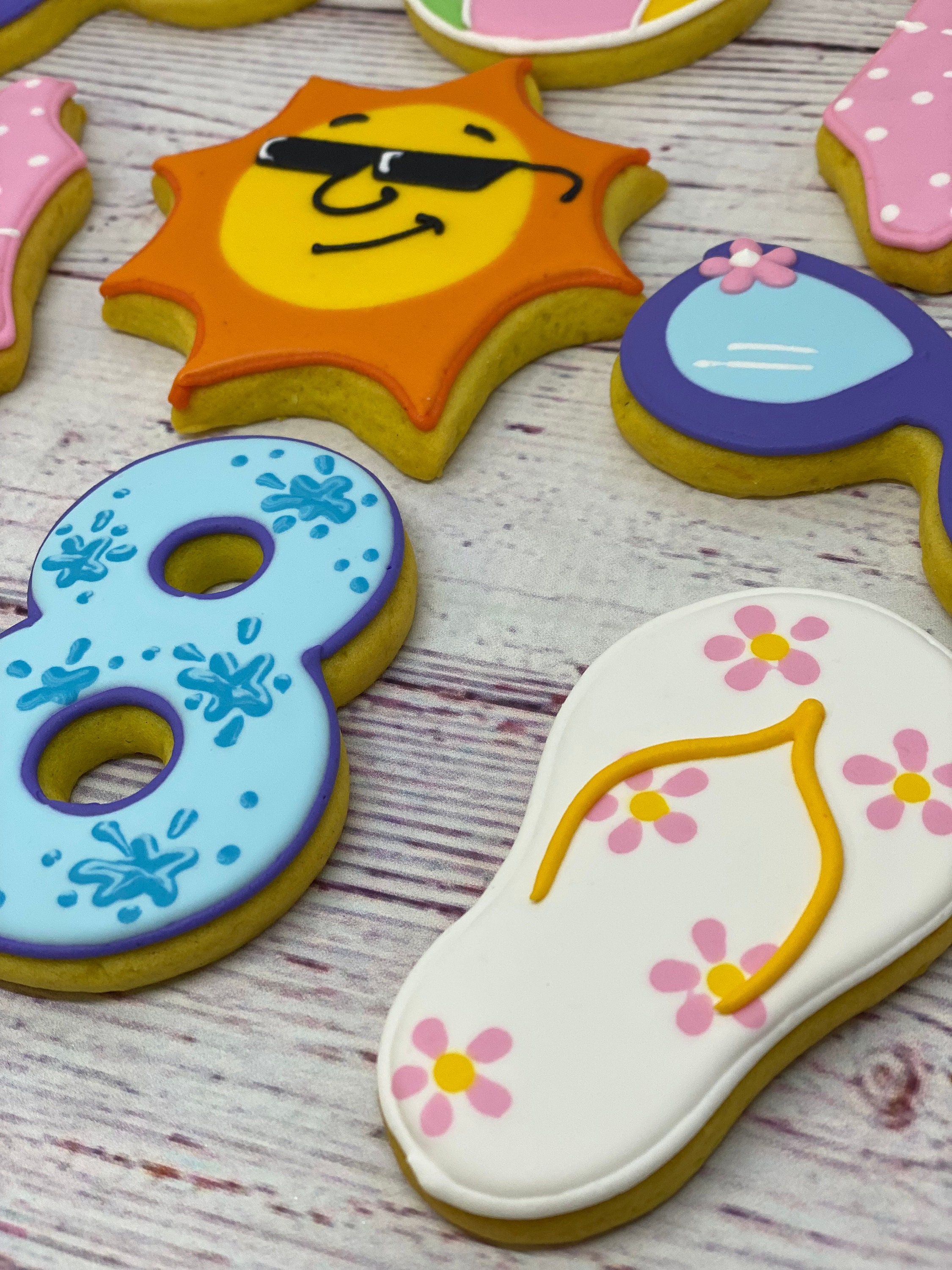 Pool Party Sugar Cookie