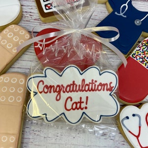 Nurse Graduation Gift, RN Cookies, Medical Cookies, Nurse Retirement ...
