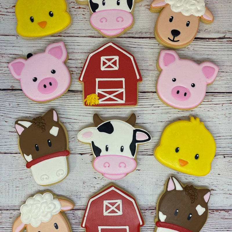 Farm Themed Sugar Cookies - Etsy
