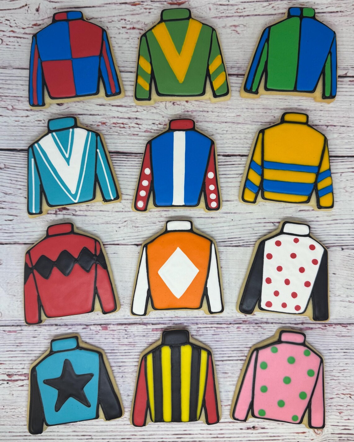 Derby Cookies, Jockey Silk Party Favors, Horse Race Cookies, Kentucky ...