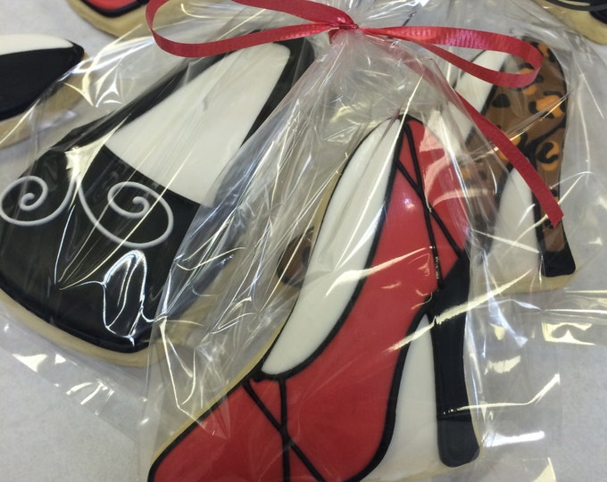 Purse Cookies High Heel Shoe Cookie Favors for Birthdays | Etsy