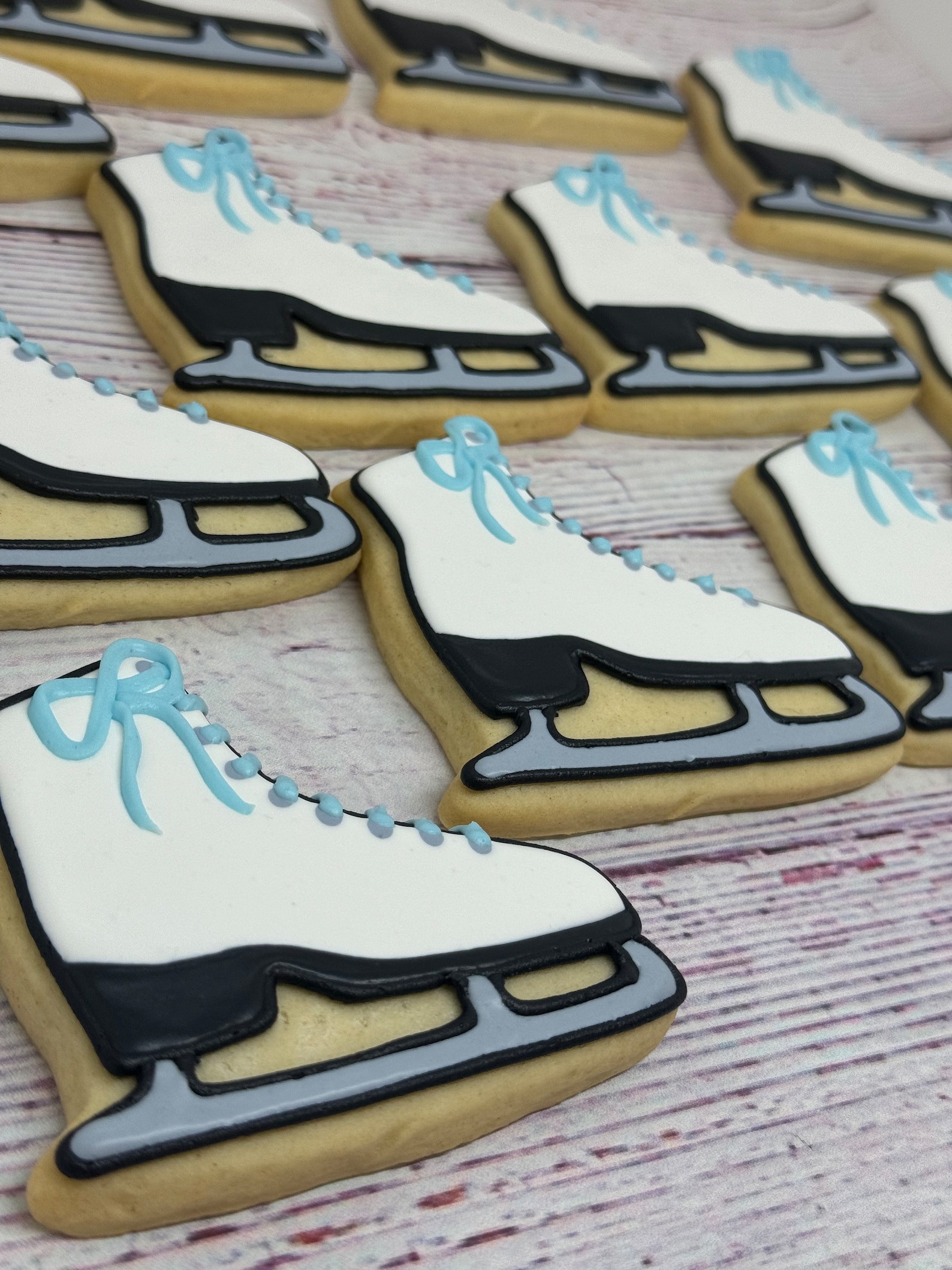 Ice Skate Cookie Favors for Birthdays, Ice Skate Cookies for Banquets ...