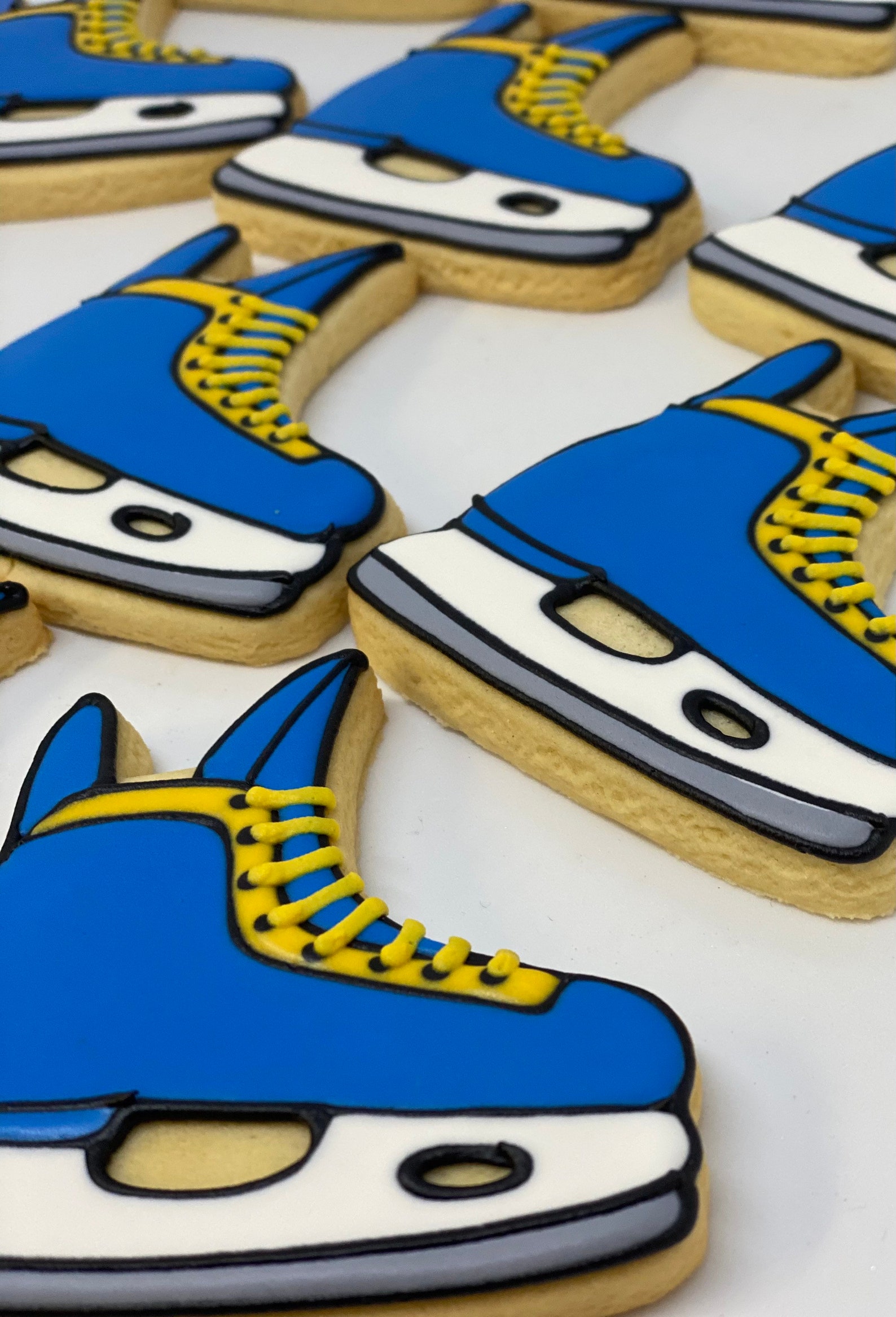 Hockey Skate Party Favors Ice Skate Cookies for Hockey - Etsy
