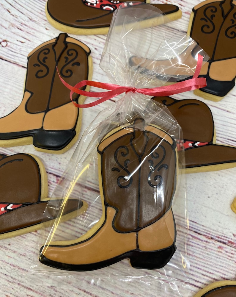 Cowboy Hat Cookies, Cowboy Theme Cookie Favors, Western Theme Cookie ...