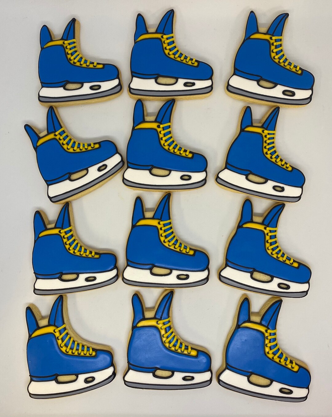 Hockey Skate Party Favors, Ice Skate Cookies for Hockey Banquets, Skate ...