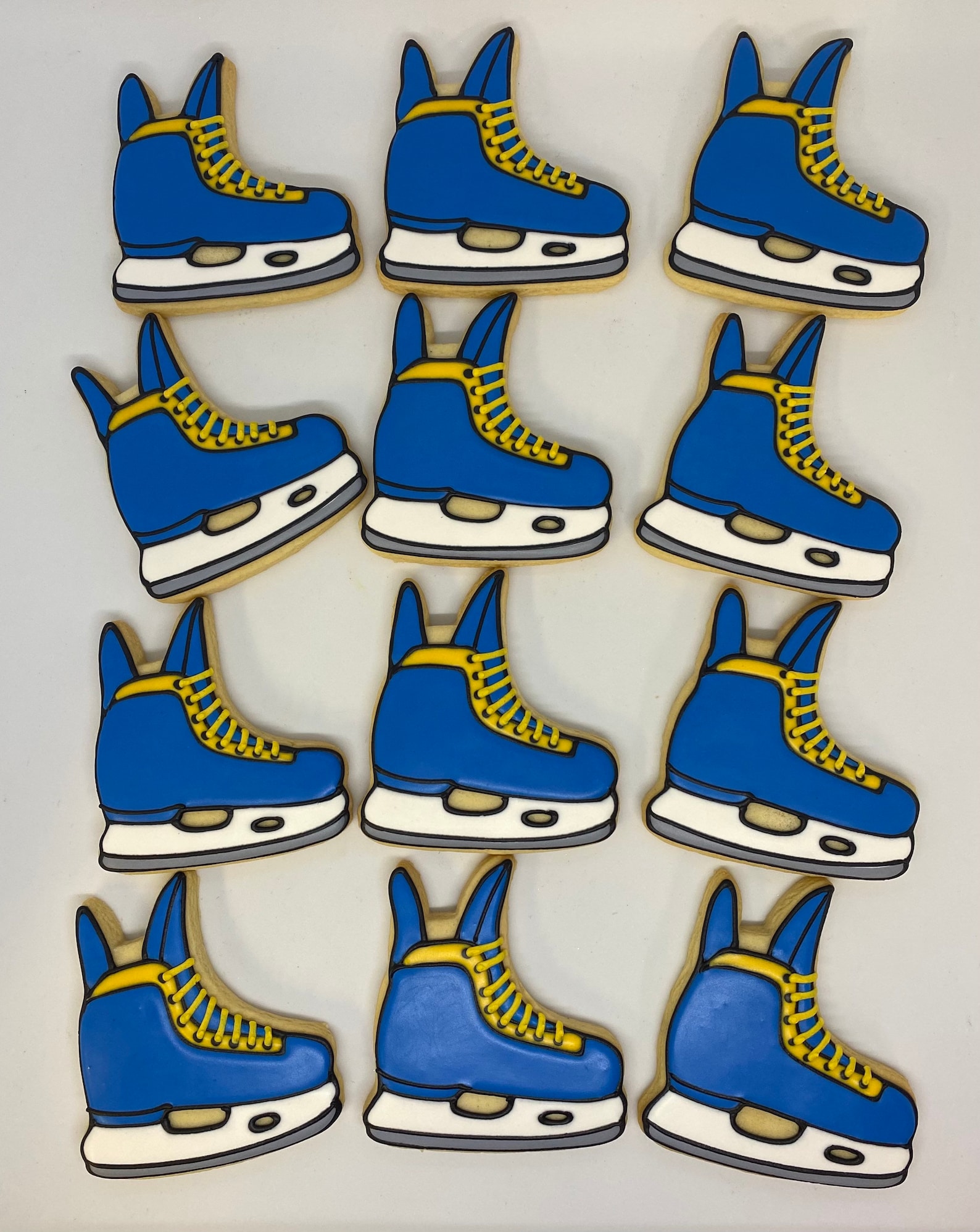 Hockey Skate Party Favors, Ice Skate Cookies for Hockey Banquets, Skate ...