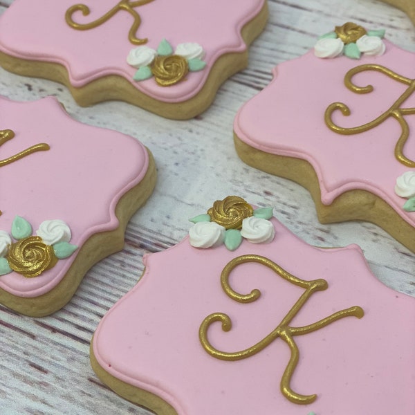 Monogram Cookies - Etsy