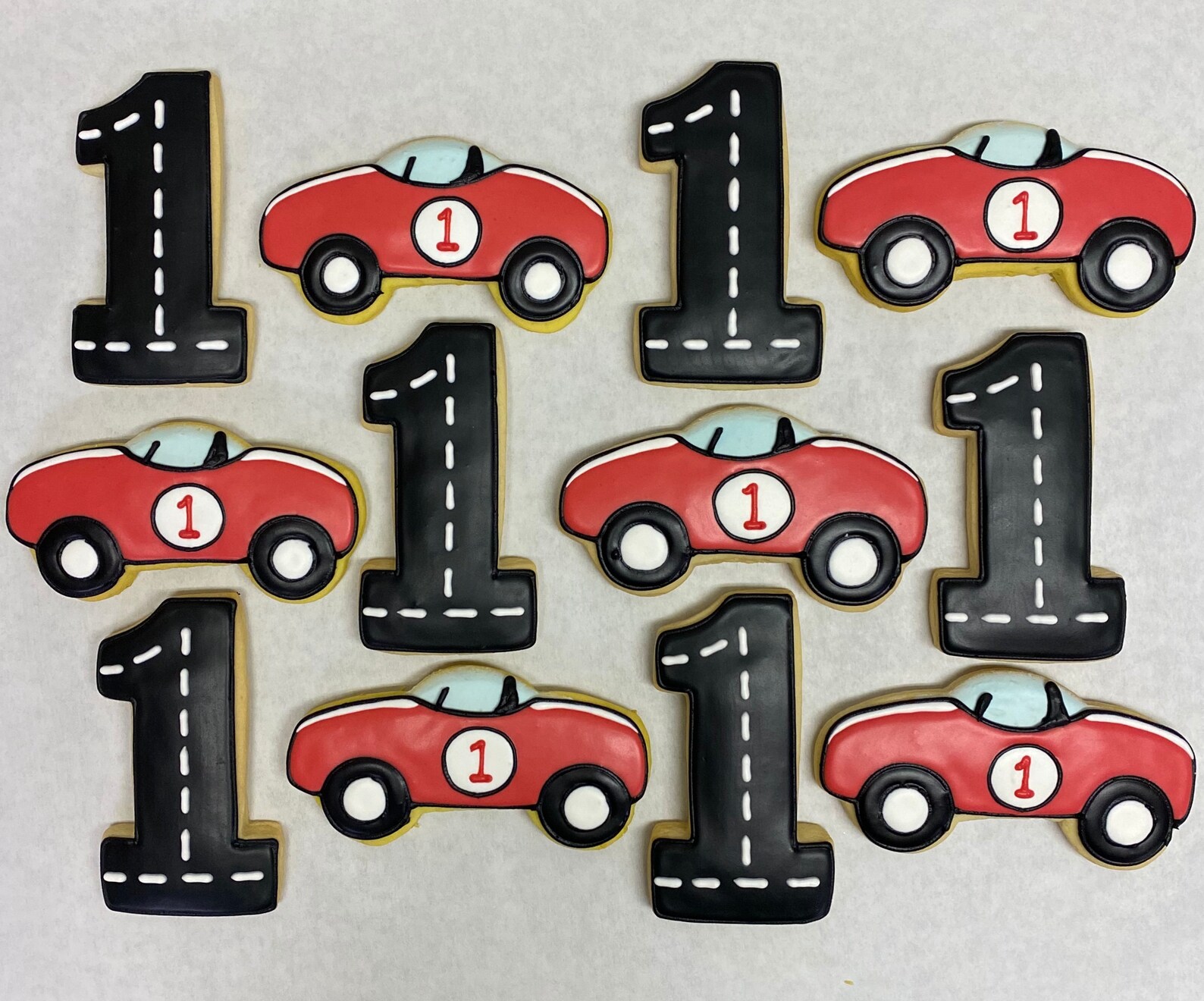 Formula One Theme Party Favors First Birthday Cookies Race | Etsy