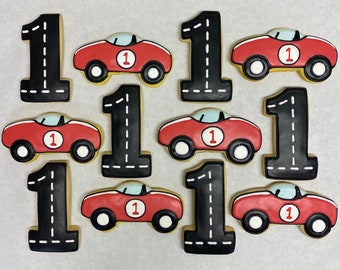 Racing Theme Cookie Favors Car Theme Cookies for Birthday - Etsy