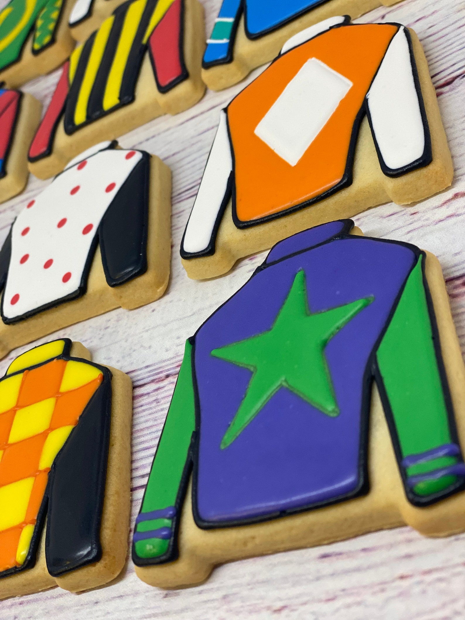 Derby Cookies, Jockey Silk Party Favors, Horse Race Cookies, Kentucky ...