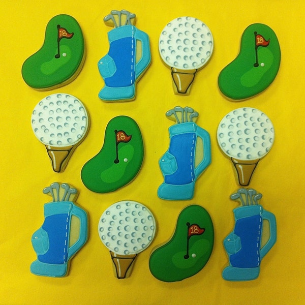 Golf Themed Cookies - Etsy