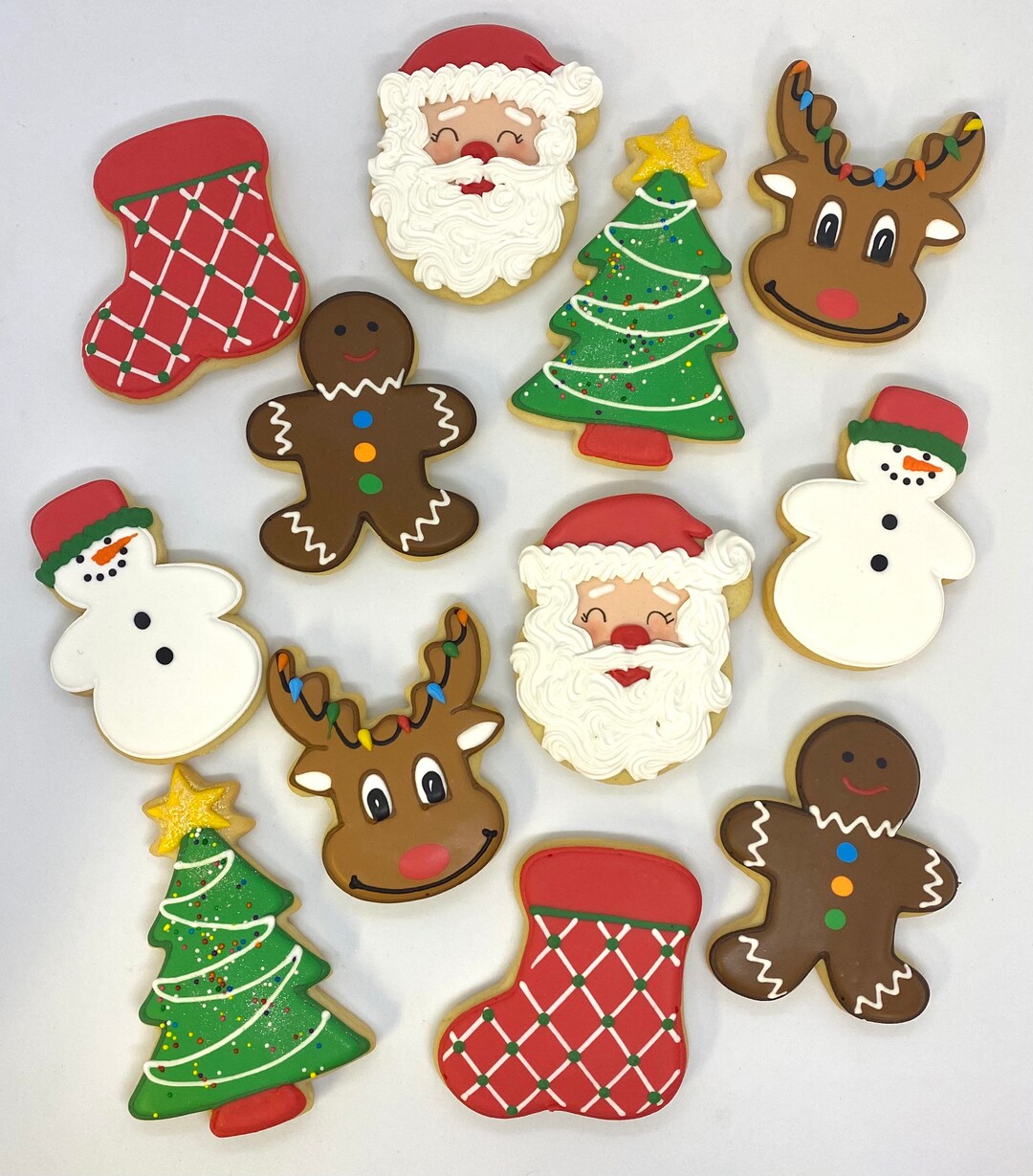 Christmas Cookies Holiday Cookies Christmas Party Favor - Etsy