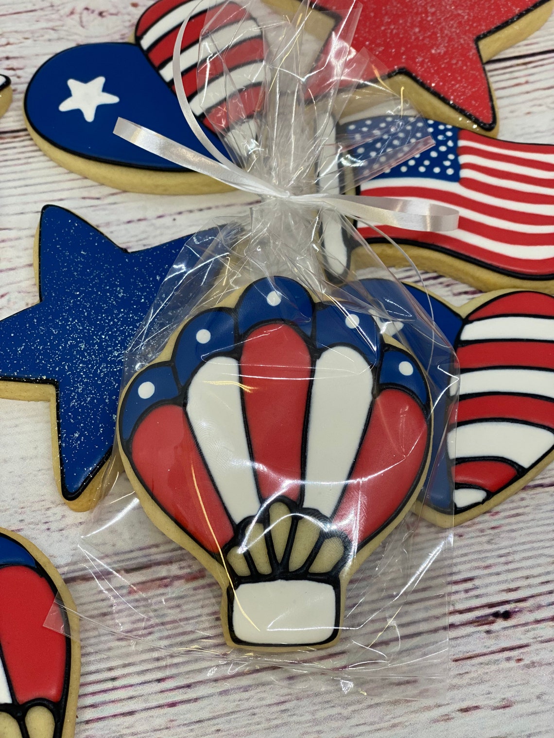 4th of July Cookies, Independence Day Cookies, Patriotic Cookie Favors ...
