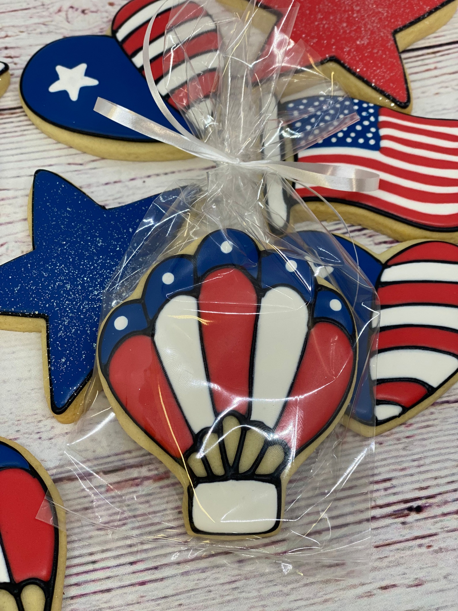 4th of July Cookies, Independence Day Cookies, Patriotic Cookie Favors ...