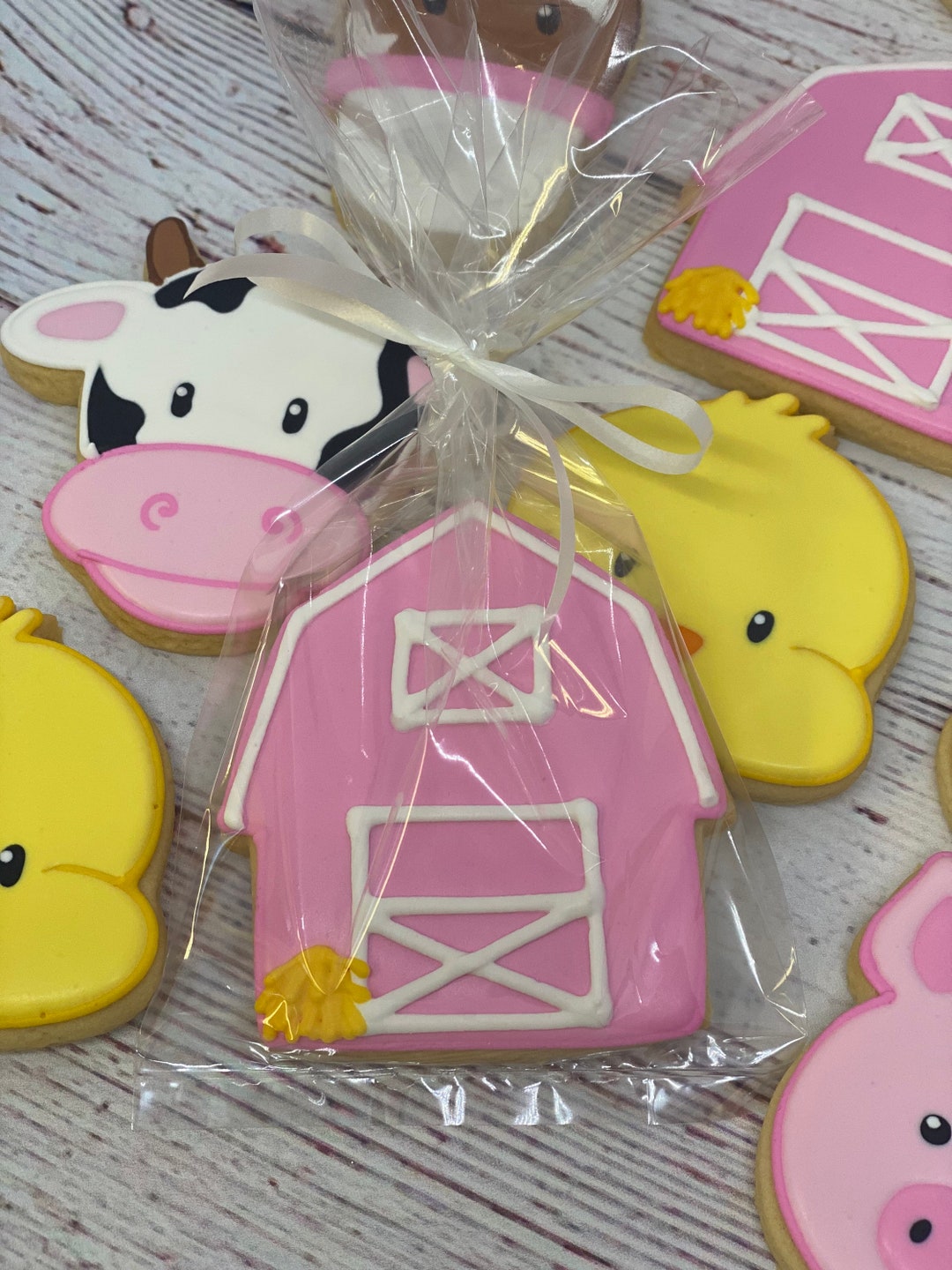 Farm Animal Sugar Cookies: Barnyard Birthday Favors - Etsy