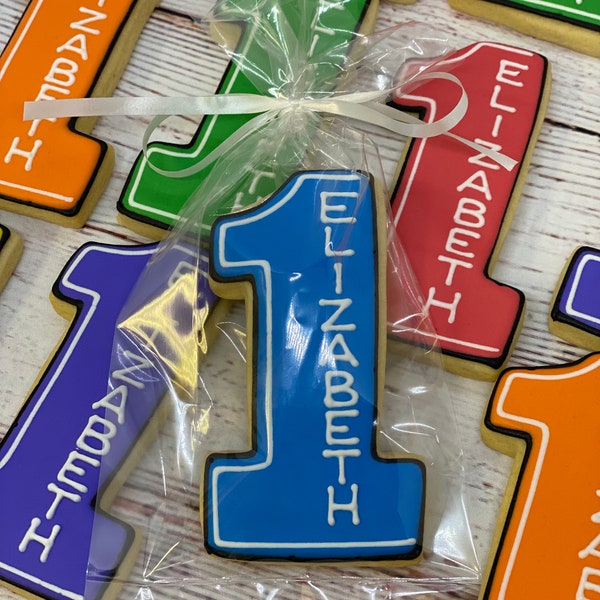 Number Cookies - Etsy