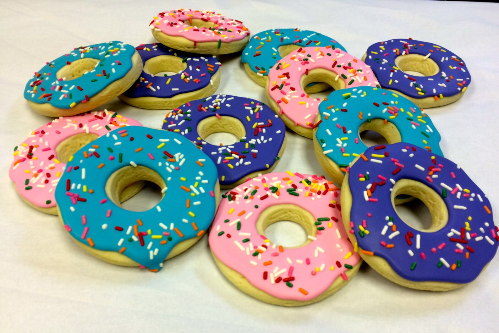 Donut Cookie Favors Donut Cookies for Birthdays Decorated | Etsy