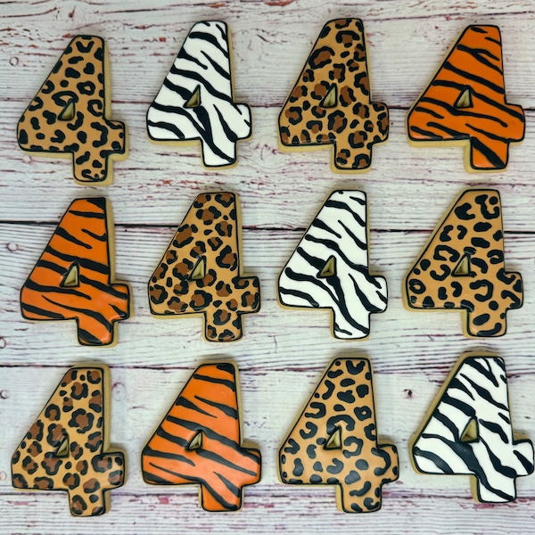 Animal Print Cookies - Etsy