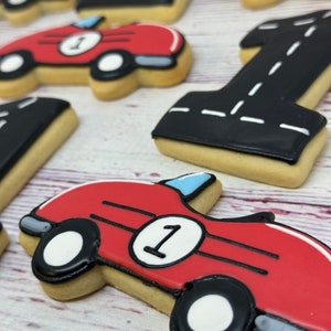 Formula One Theme Party Favors, First Birthday Cookies, Race Theme ...