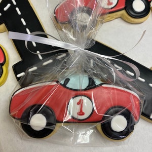Formula One Theme Party Favors First Birthday Cookies Race - Etsy