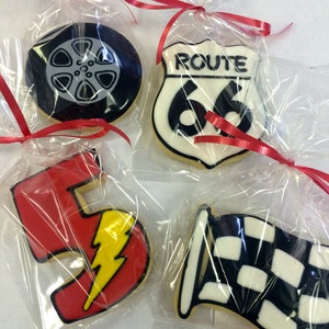 Car Theme Cookie Favors Racing Theme Cookies for Birthday | Etsy