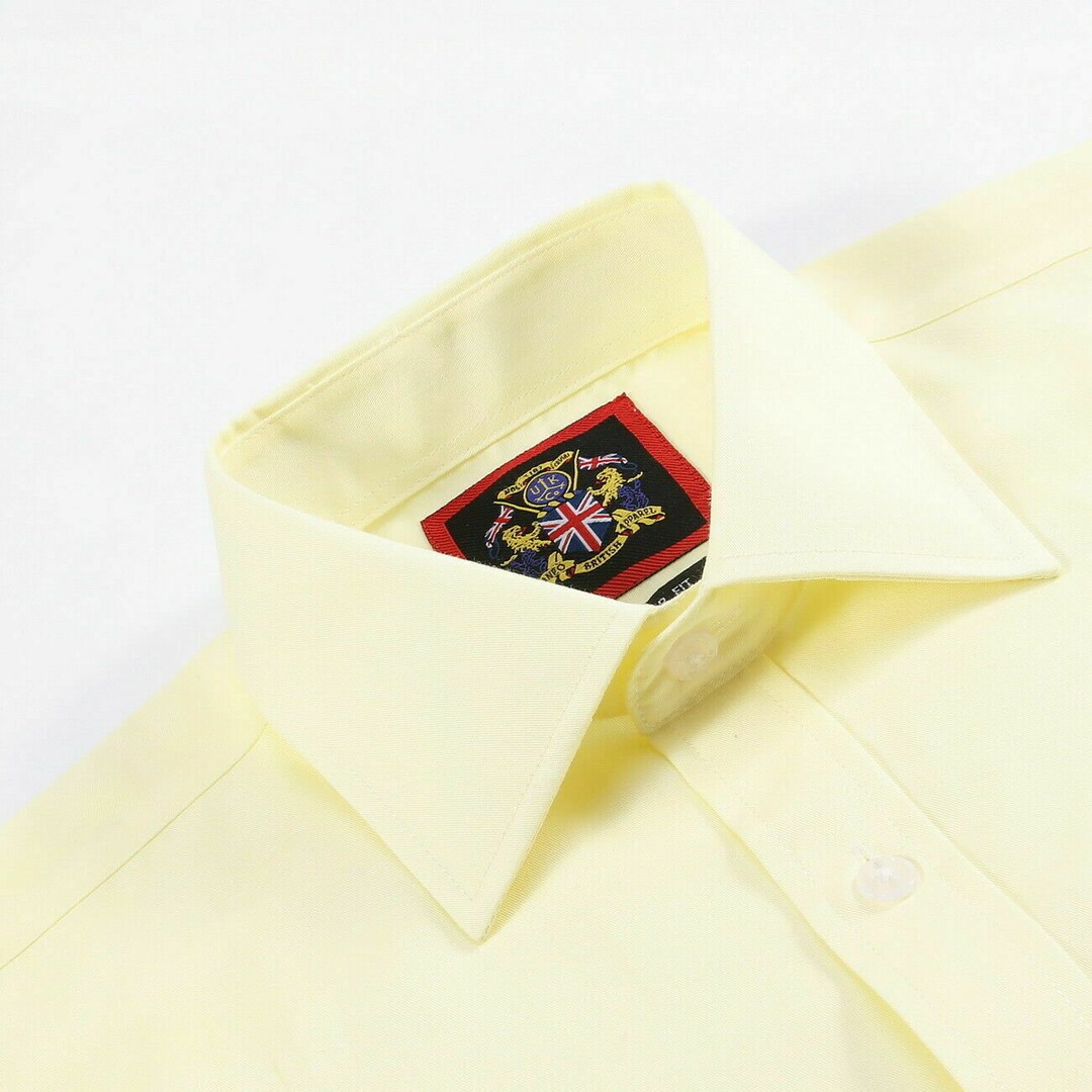 Mens Formal Shirt Pale Pastel Lemon,single Double Cuff Option.wedding ...
