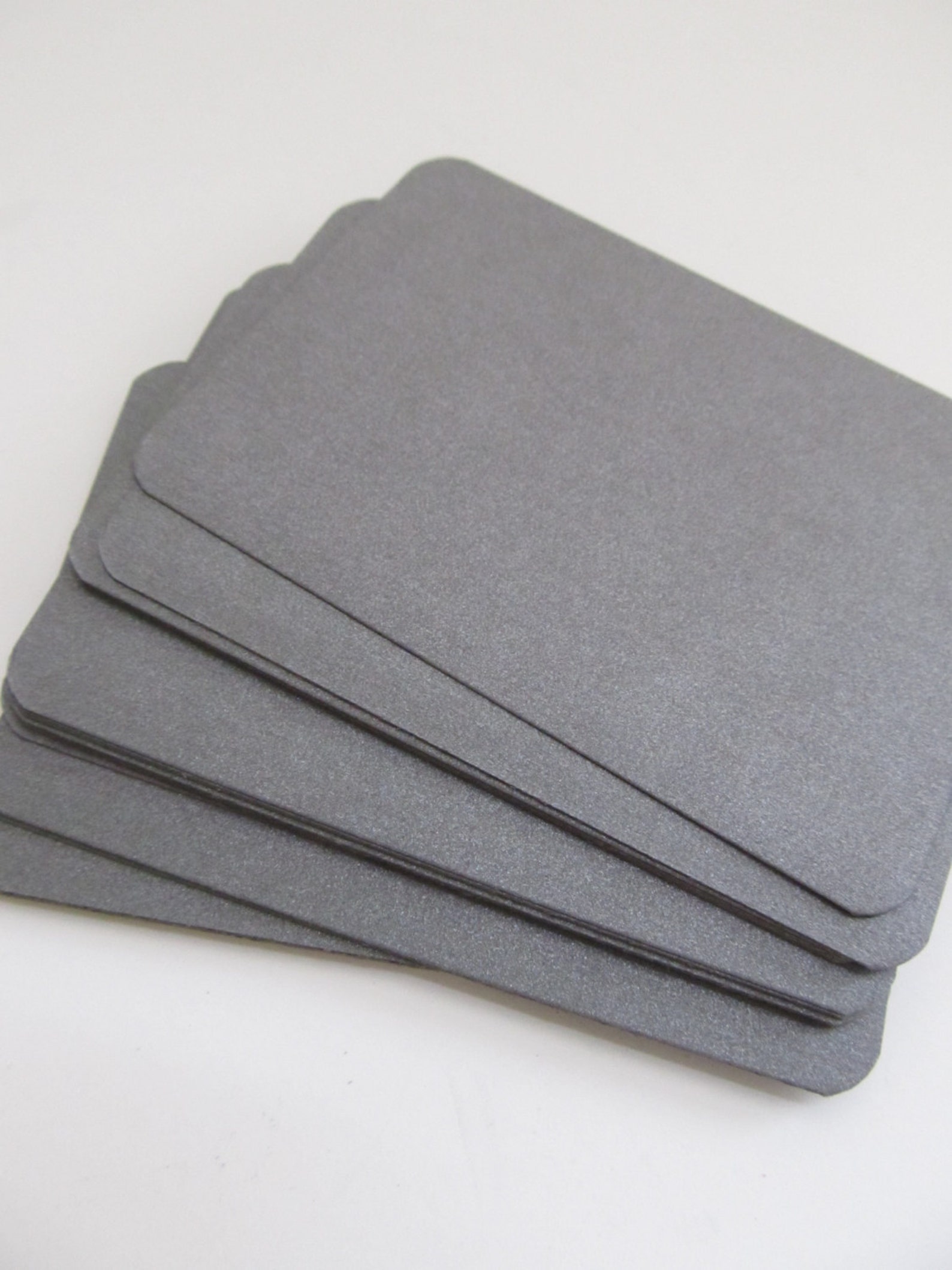 20 PEWTER Metallic Gift Tags--cardstock Tag--gift Wrap Embellishment ...