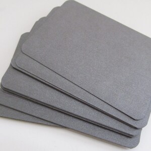 20 PEWTER Metallic Gift Tags--cardstock Tag--gift Wrap Embellishment ...