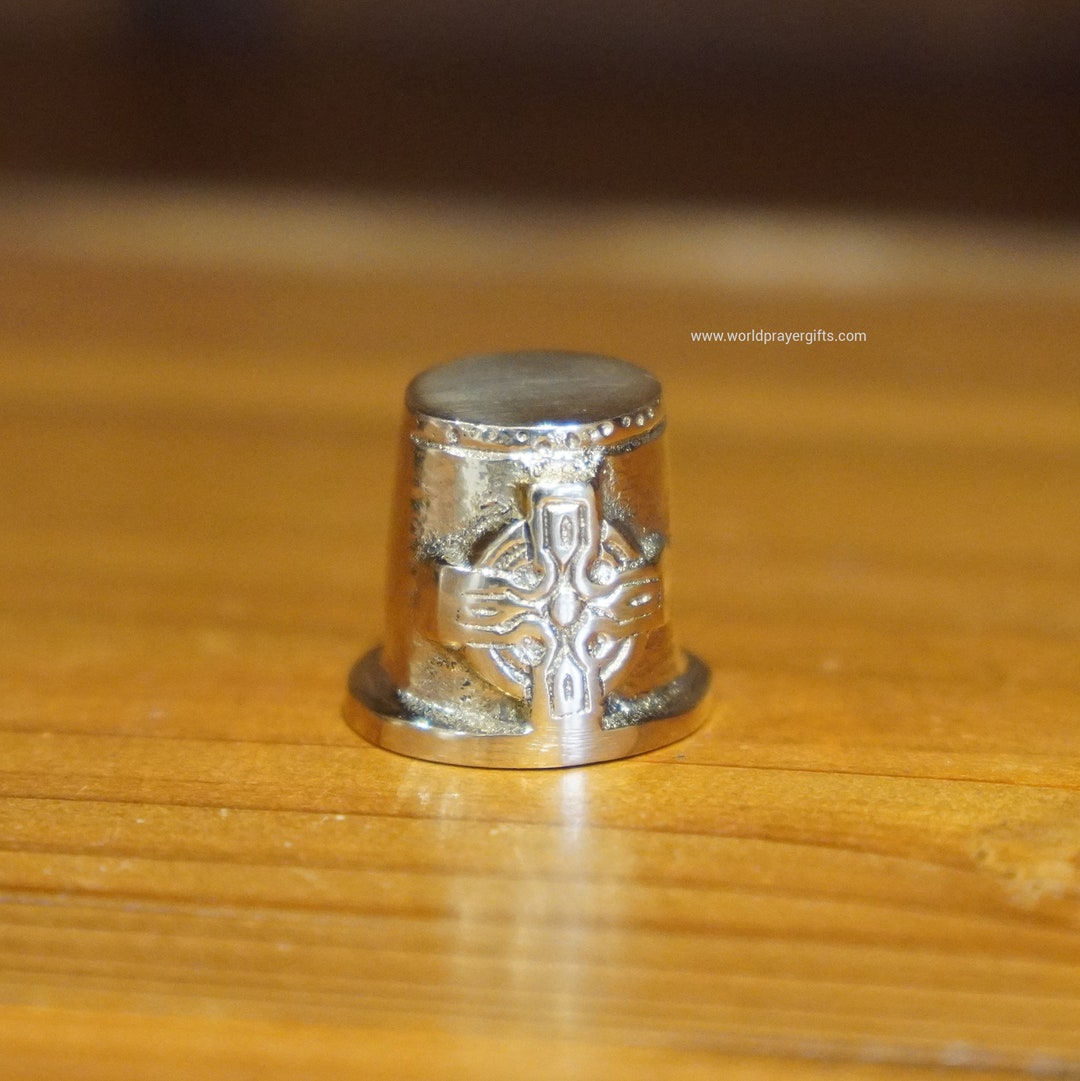 Celtic Cross Brass Thimble | Ireland | Thimble | Celtic Cross - Etsy