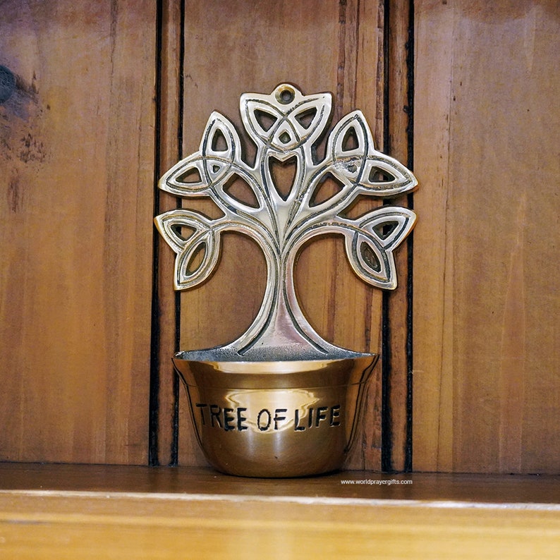 Tree of Life Brass Holy Water Font Ireland - Etsy
