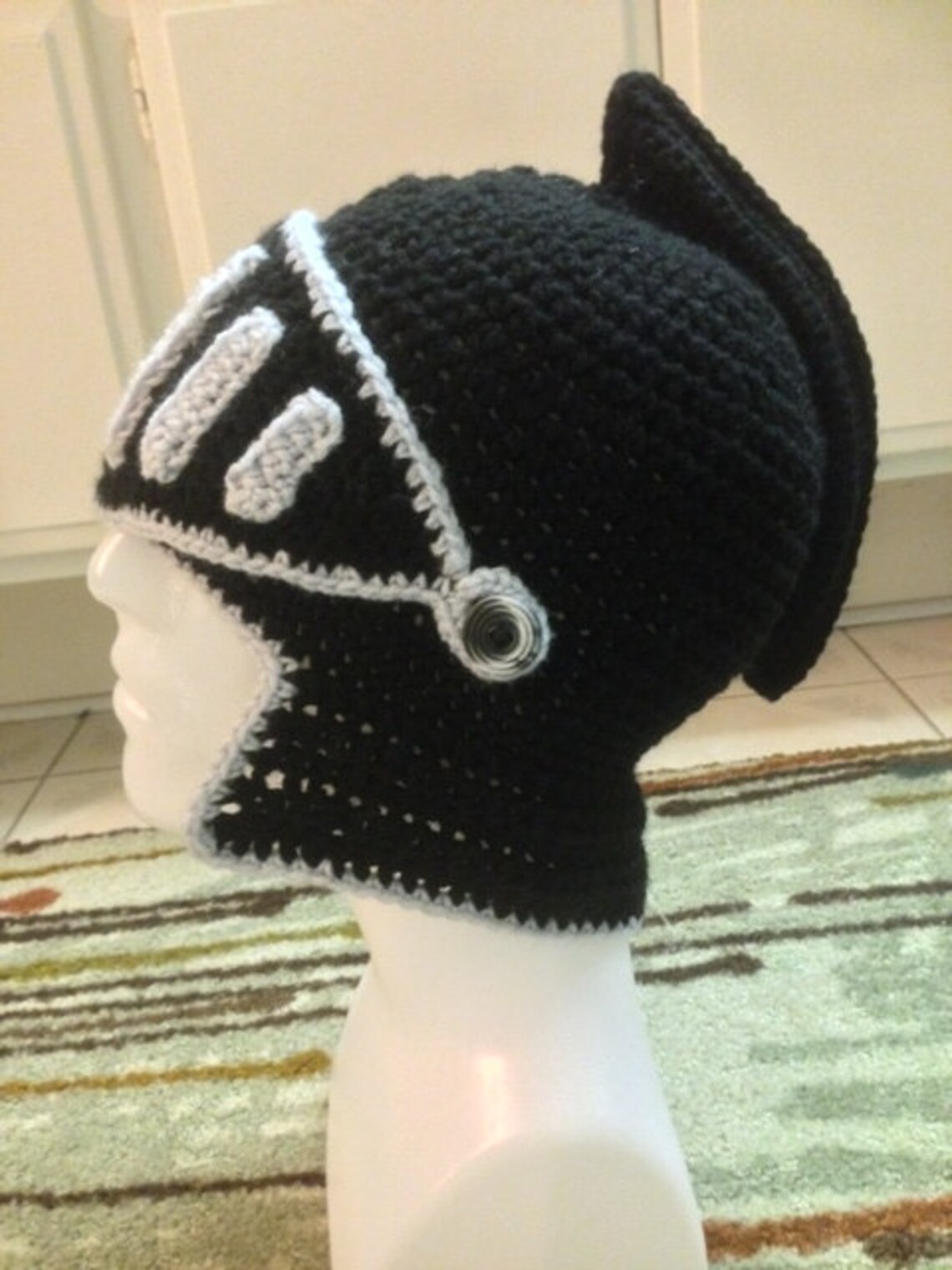Crochet Handmade Knight Helmet Beanie Hat Made to Order - Etsy