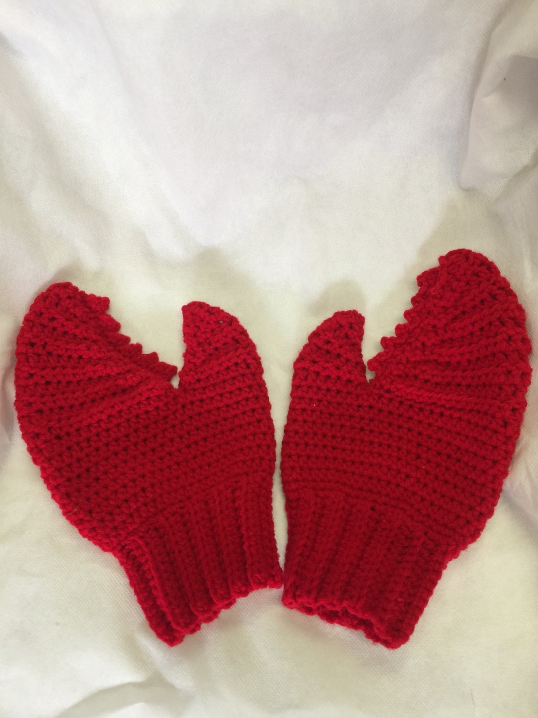 Hand Crochet Claw Mitten Glove Zoidberg Inspired - Made to Order! - Etsy