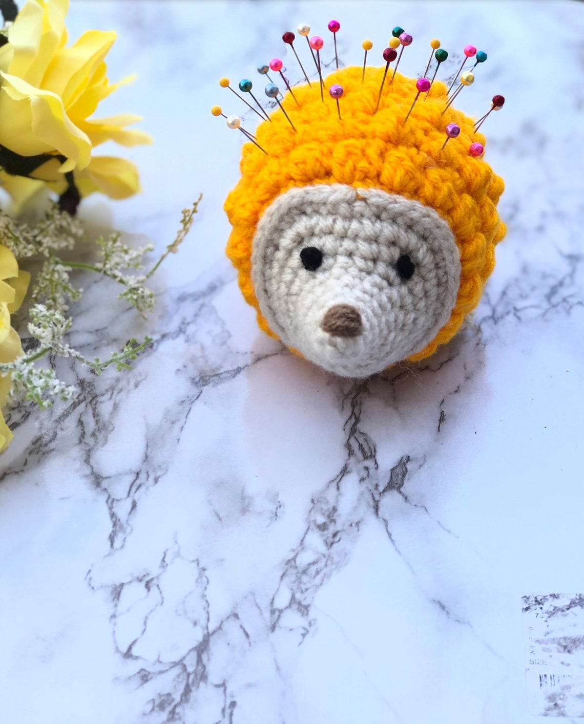 Hand Crochet Amigurumi Porcupine Hedgehog Pin Cushion - Etsy